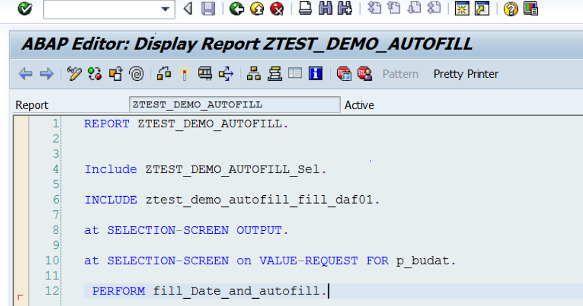 Autofill selection screen parameter base on values entered in other selection screen parameter ...