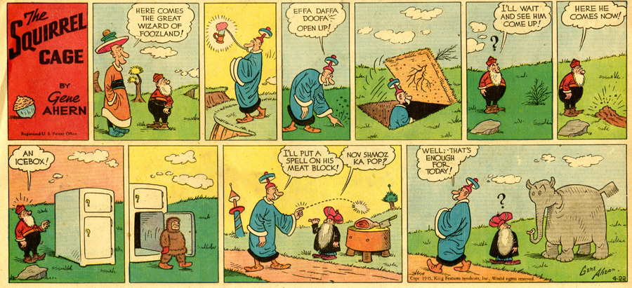 Screwball Comics: Nov Shmoz Ka Pop? Gene Ahern's Mysterious Foozland in ...