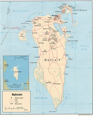 Political Map of Bahrain Pictures | Middle East Countries Maps and Cities
