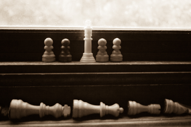 Craft Knife: Still Life with Chess Pieces