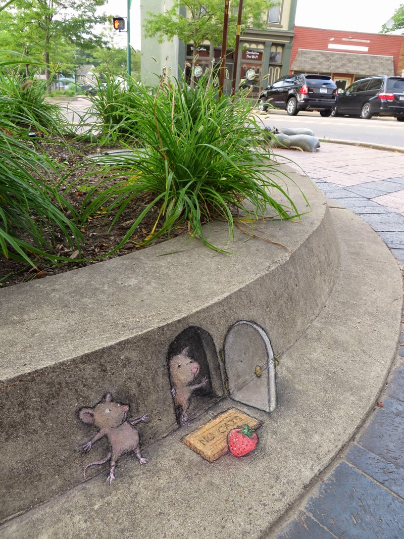 La invasión de animalitos de David Zinn - Por el Amor del Art-E
