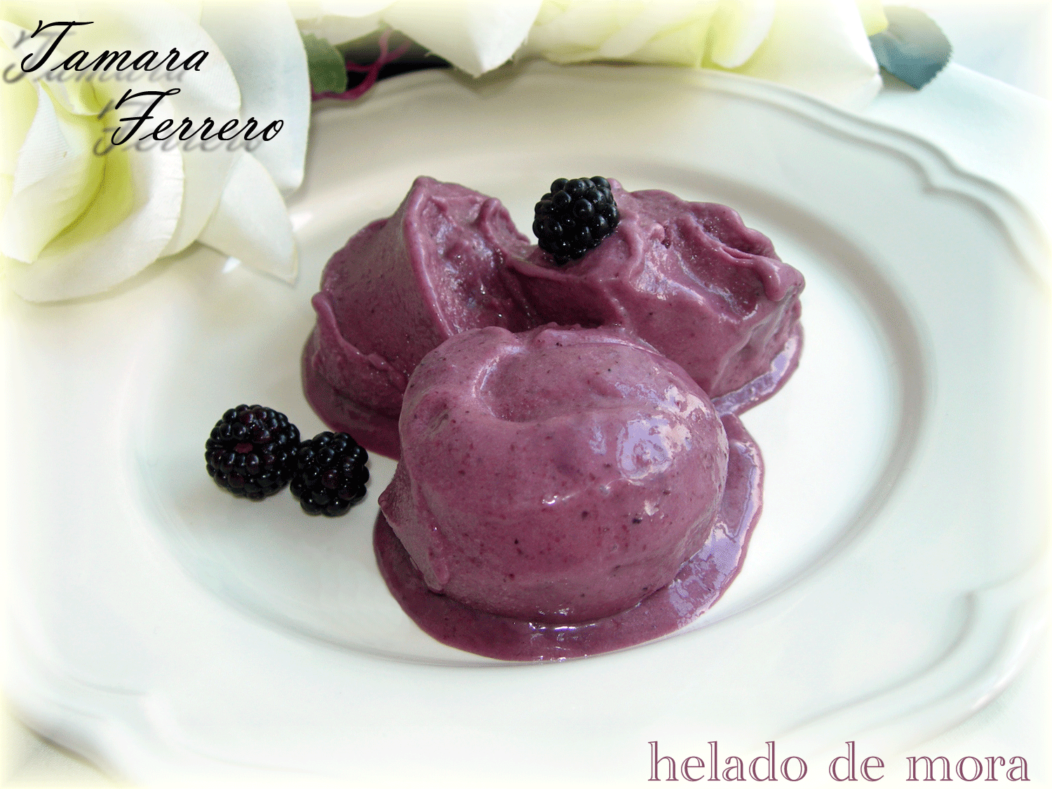 Cooking Tammy: Helado mantecoso de mora