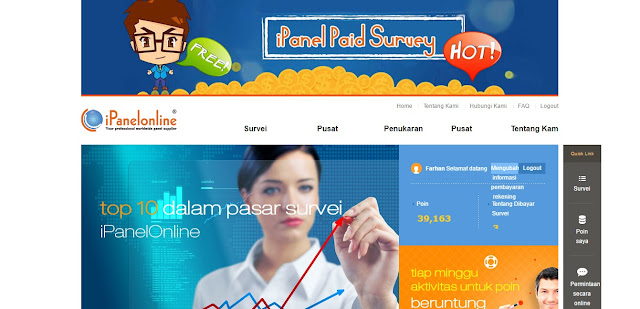 iPanel Indonesia ~ Reward Rp300.000 dari Survey Online