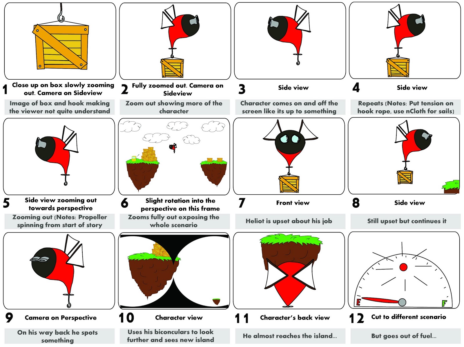 Inglez Design: 241 - Sketches/Movement/Storyboard Ready for Hand-In