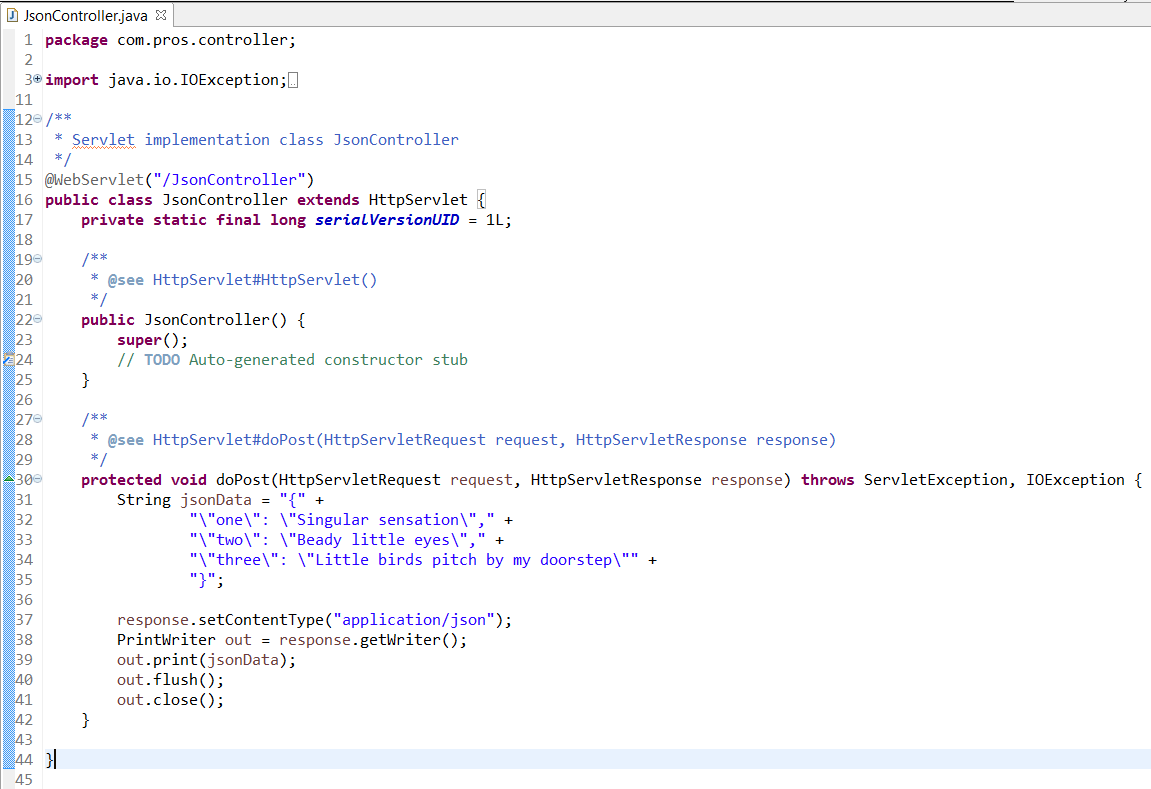 โปรแกรมเมอร์ฝึกหัด: Java web with Servlet, jQuery and JSON data