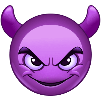 Wicked Purple Smiley | Symbols & Emoticons