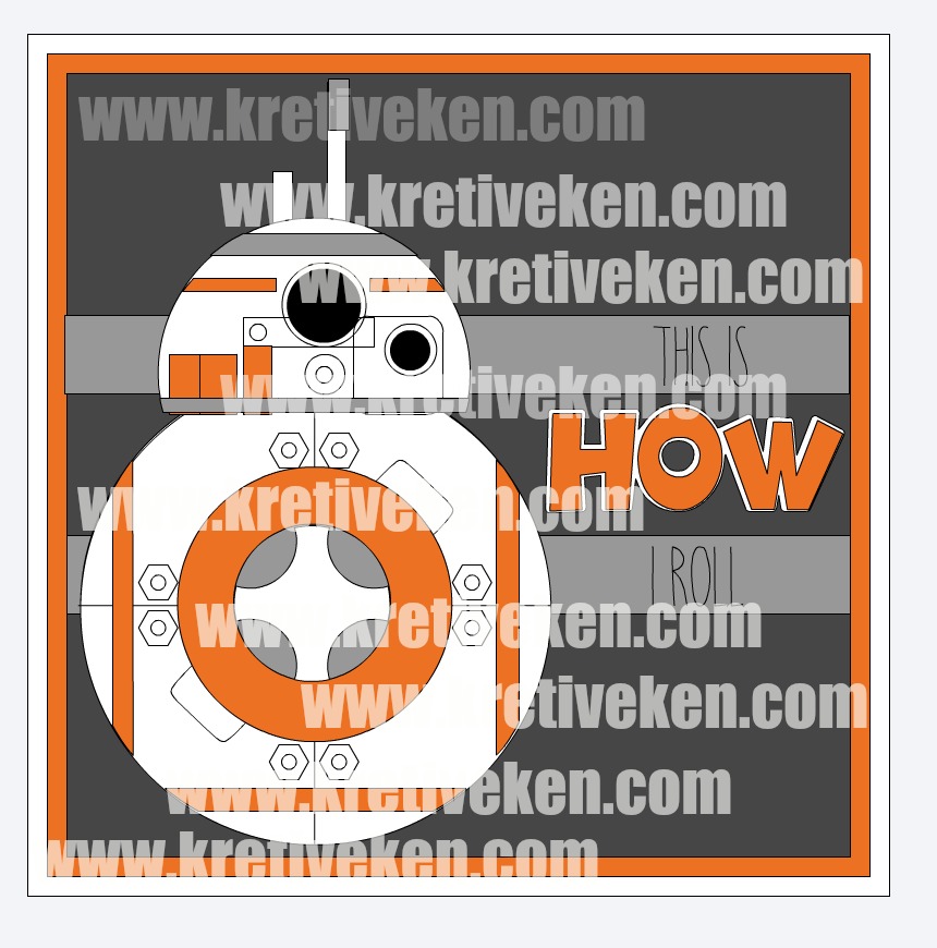 STAR WARS BB8 CARD | Ken's Kreations