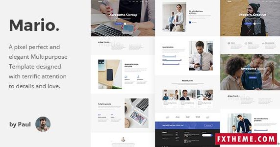 Sigmund Susumu Mario - Multipurpose Agency Landing Page Pack agency ...