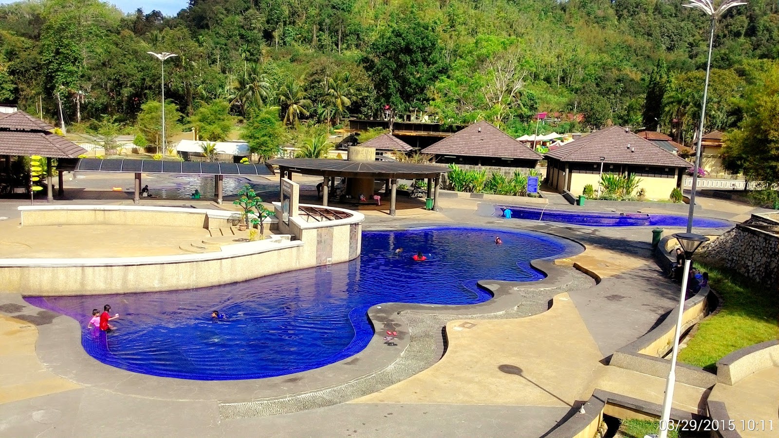 Holiday with family: Pool view Resort Ulu Legong Hot Spring