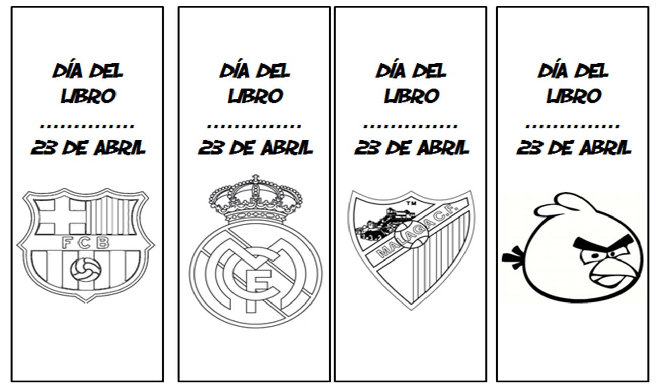 Maestra en prácticas: Marcapáginas para el día del libro