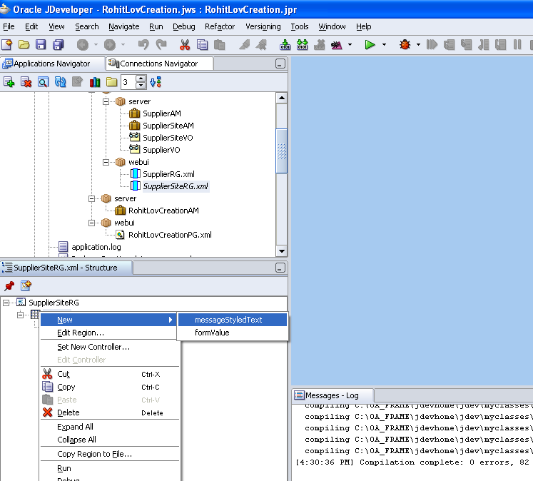 Oracle Application's Blog: Creating Dependent LOV in OAF