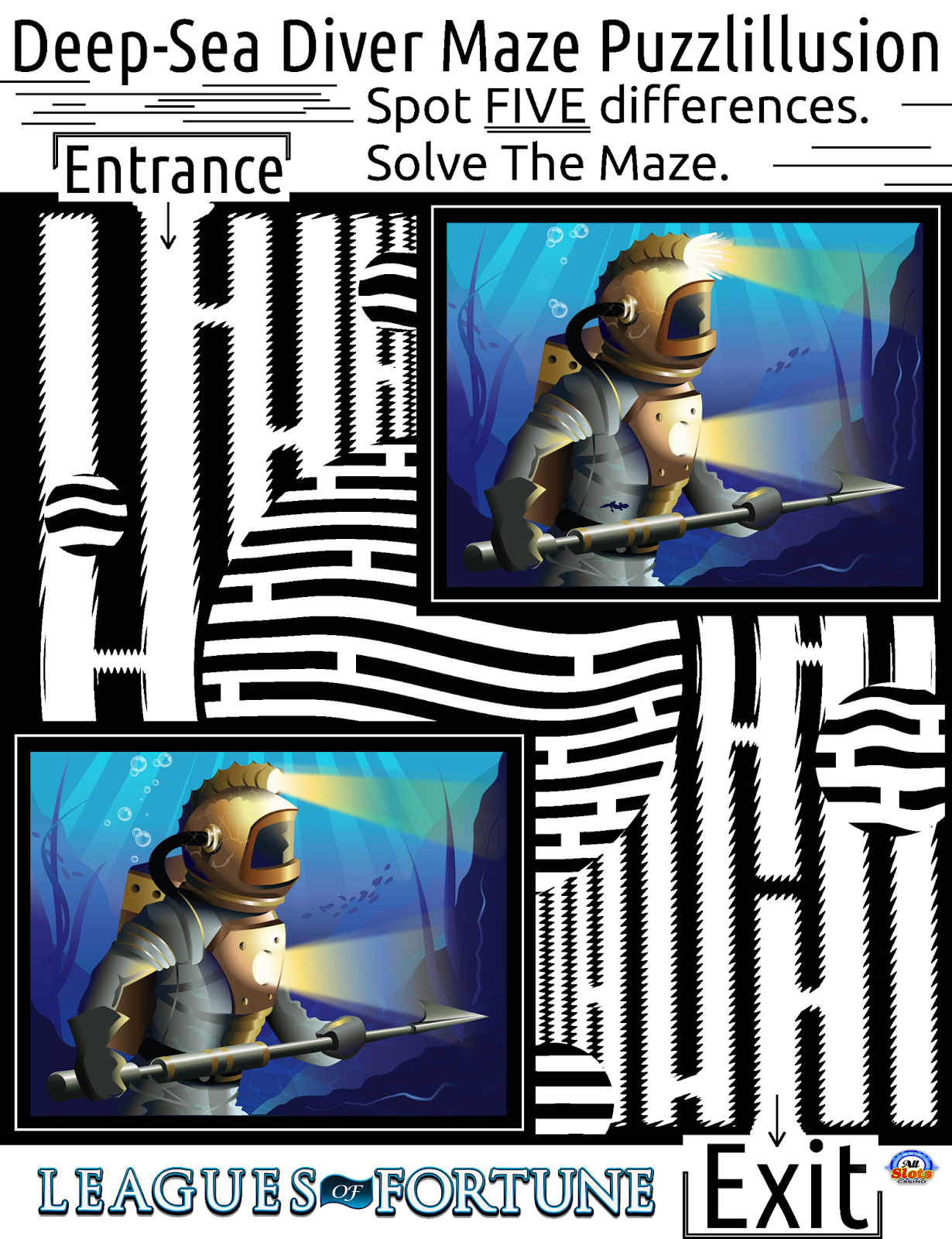 Awesome Mazes: Deep Sea Diver Maze Awesome Mazes: Deep Sea Diver Maze