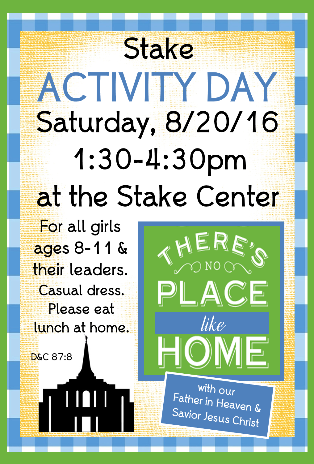Strong Armor: Stake Activity Day - "There's No Place Like Home"