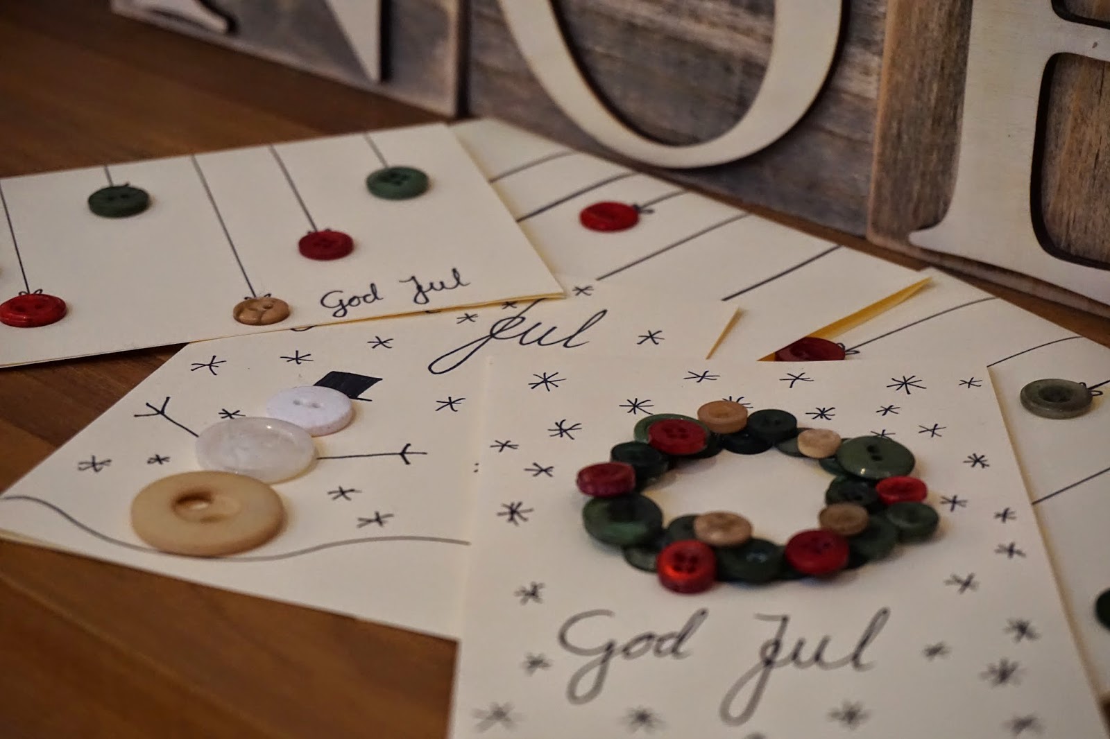 DIY julekort - smågodt