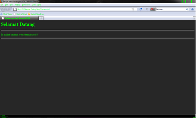 Cara Membuat Website Sederhana Dengan Notepad | Xeroncyber-Blog
