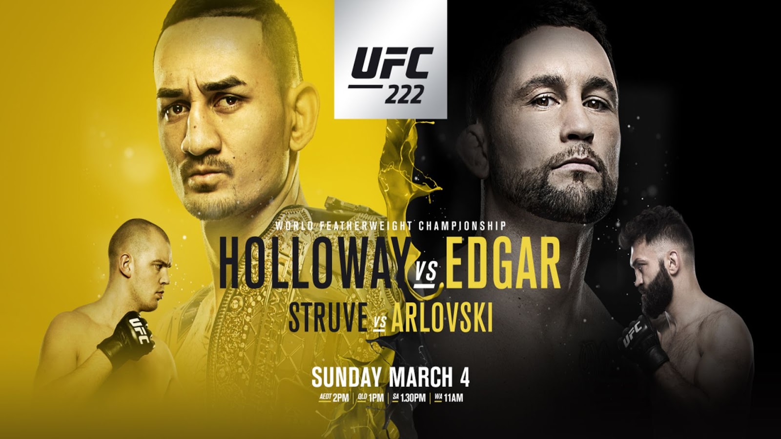 Max Holloway out of UFC 222 - UFC MOBILE TIPS