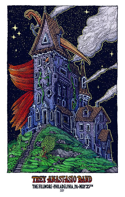 INSIDE THE ROCK POSTER FRAME BLOG: David Welker Trey Anastasio Band And ...