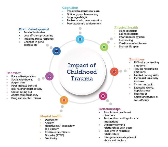 The Impact of Childhood Trauma Article and Graphic