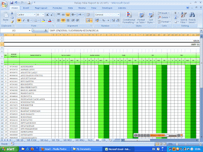Pengolahan NIlai Rata-rata Rapor, Ujian Sekolah dan Nilai Sekolah ~ LKP ...