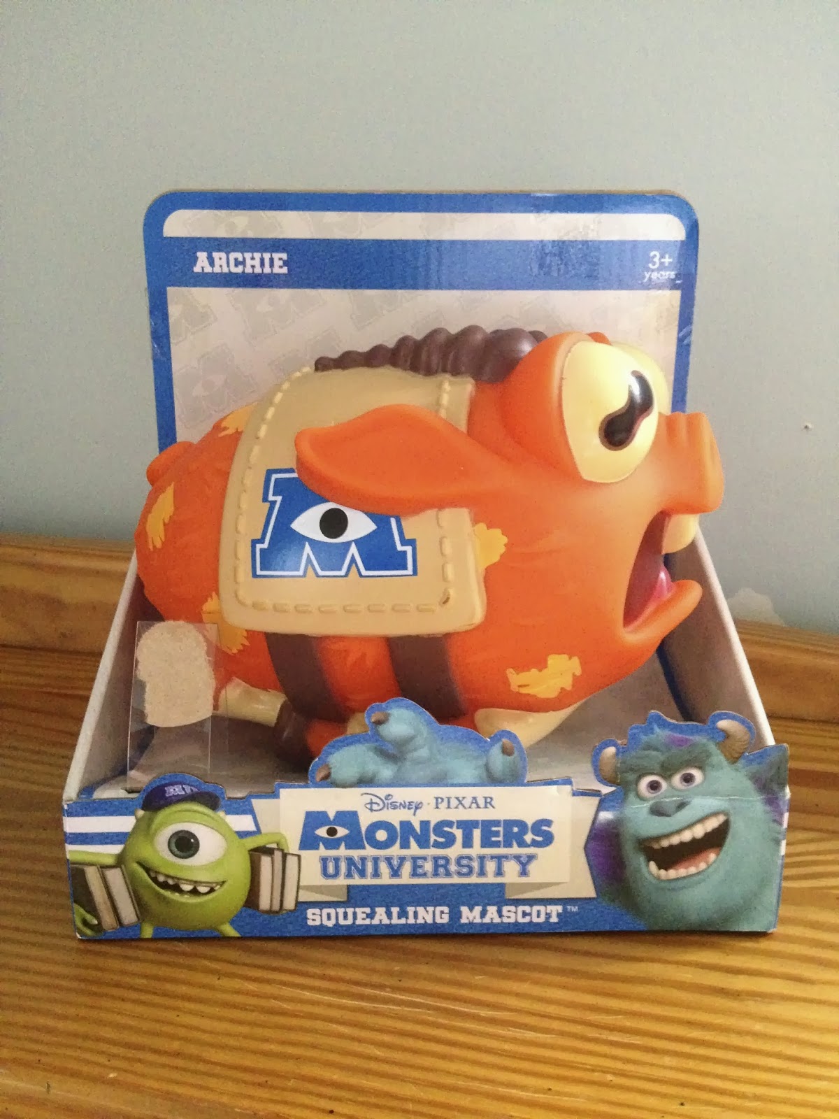 Dan the Pixar Fan: Monsters University: Archie Squealing Mascot