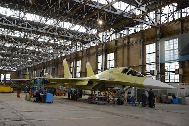 Sukhoi-34 Fighter aircraft production line | Errymath