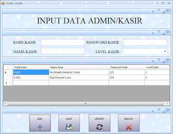 FORM MASTER KASIR PART 3 - Programer Minang