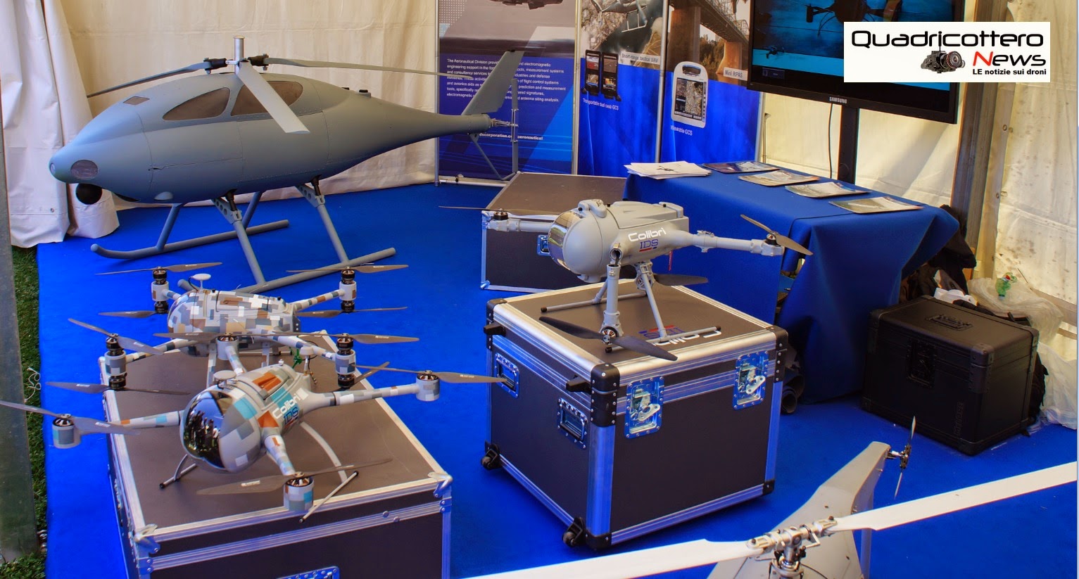 Entriamo al Roma Drone Expo, la fiera dei mezzi aerei a pilotaggio ...