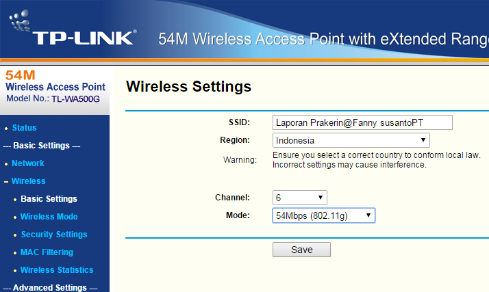 Setting Access Point dan Pengertian Access Point