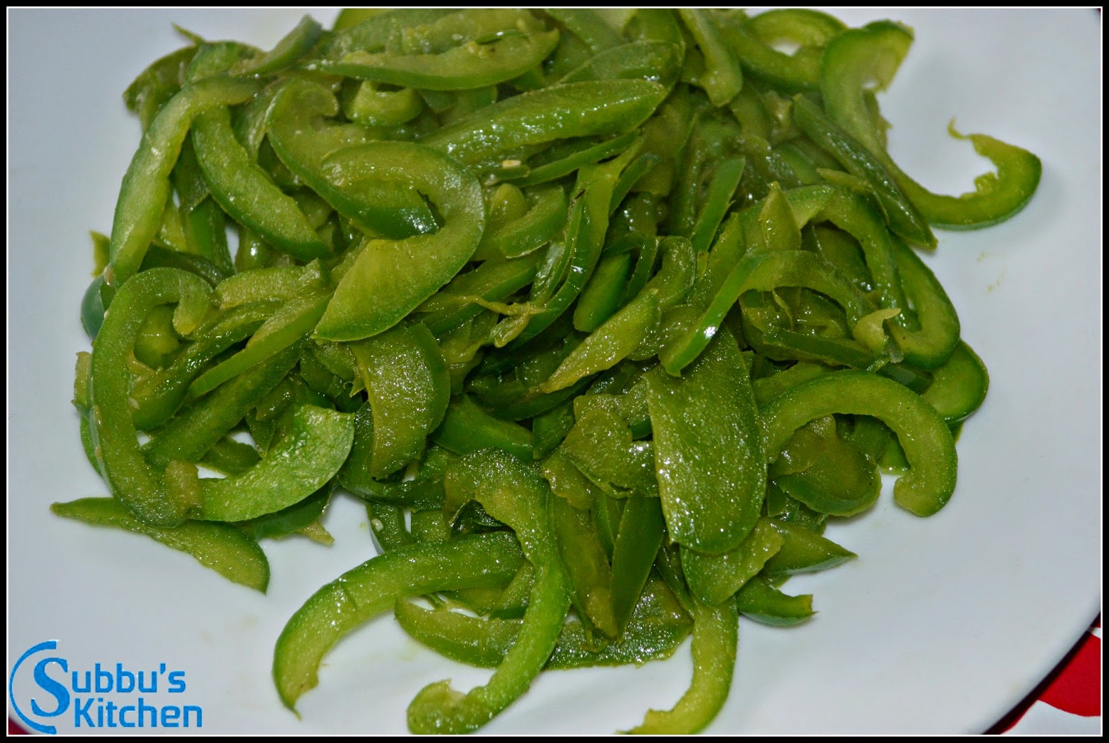 Capsicum Masala Rice - Subbus Kitchen