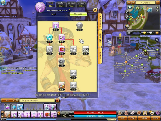 Dragonica Tavern Tales: [Battle Tactics] Thief Skill Tree