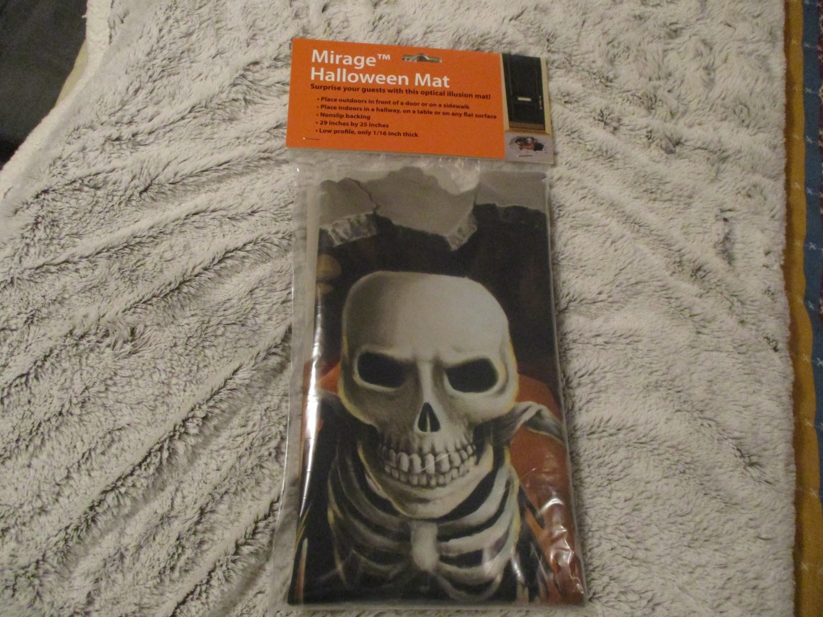 Missy's Product Reviews : Optical Illusion Skeleton Floor Mat Halloween ...
