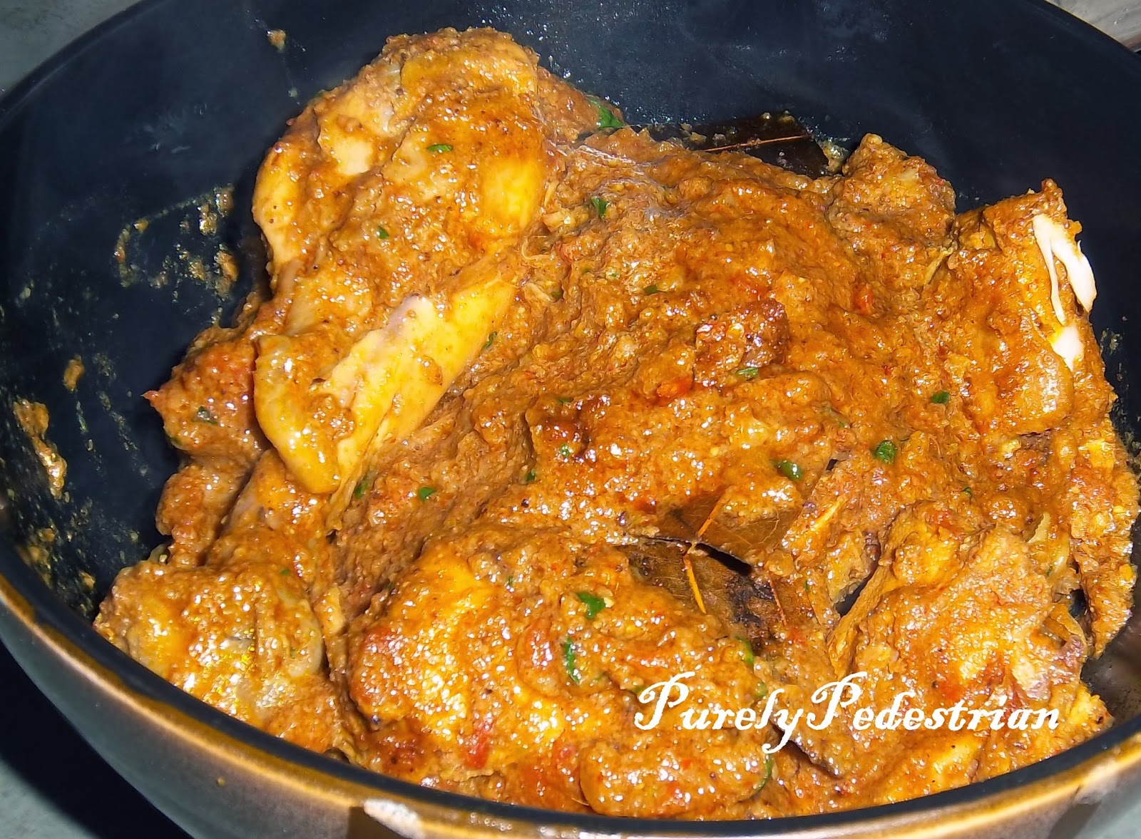 Purely Pedestrian: Kombdi Rassa - a Maharashtrian style Chicken Curry