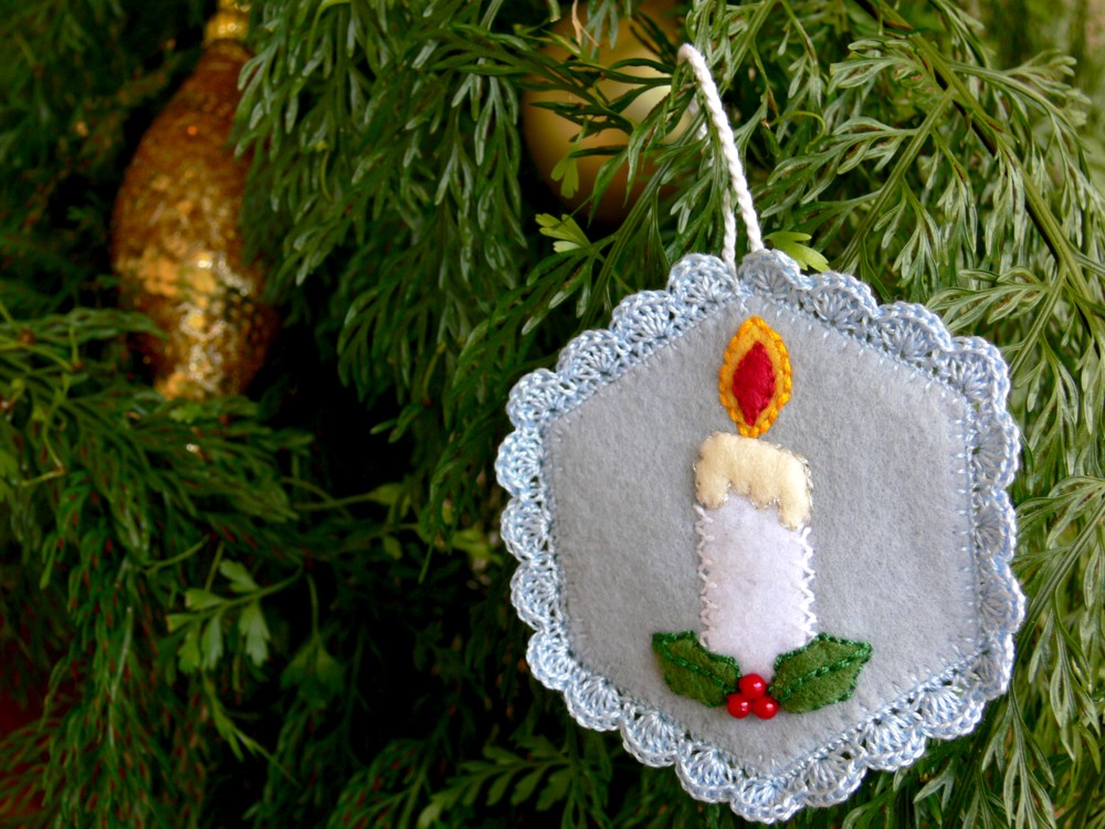 Val Laird Designs - Journey of a Stitcher: Candle Christmas Tree ...