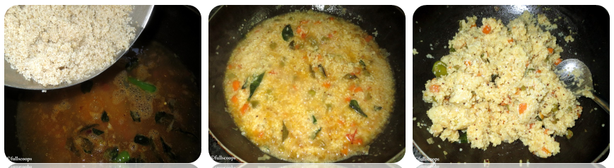 Samai Vegetable Upma | Little Millet Vegetable Upma ~ Full Scoops - A ...