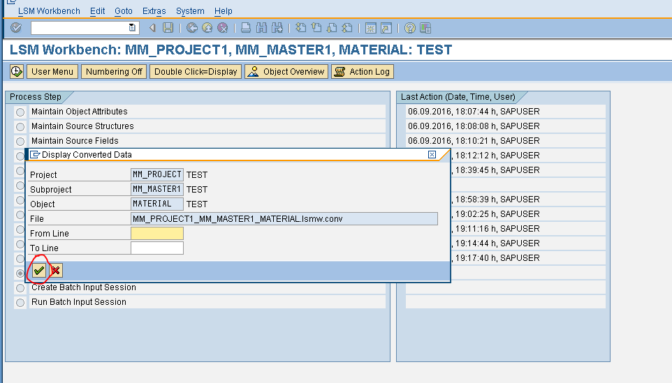 Uploading the Master records(MM01) to SAP System using Batch Input ...