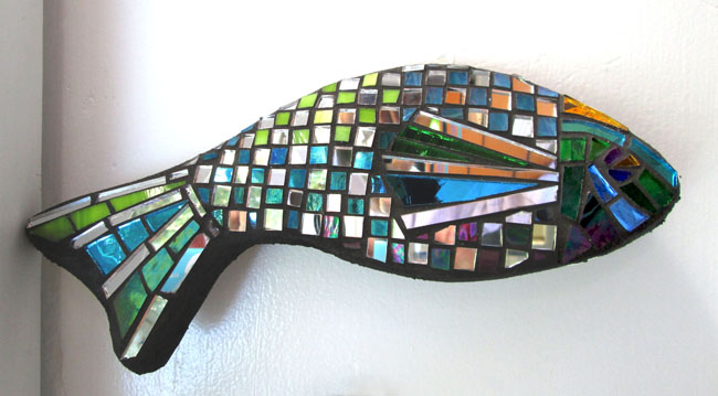 Kim Larson Art, Mosaics + More: Mosaic Fish