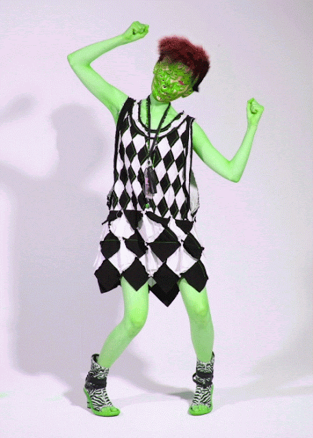 Fashion Futures: Surreal Neon Fashion GIFS