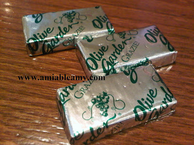 Food Delights and Etcetera: Olive Garden Chocolate and Mint Candy