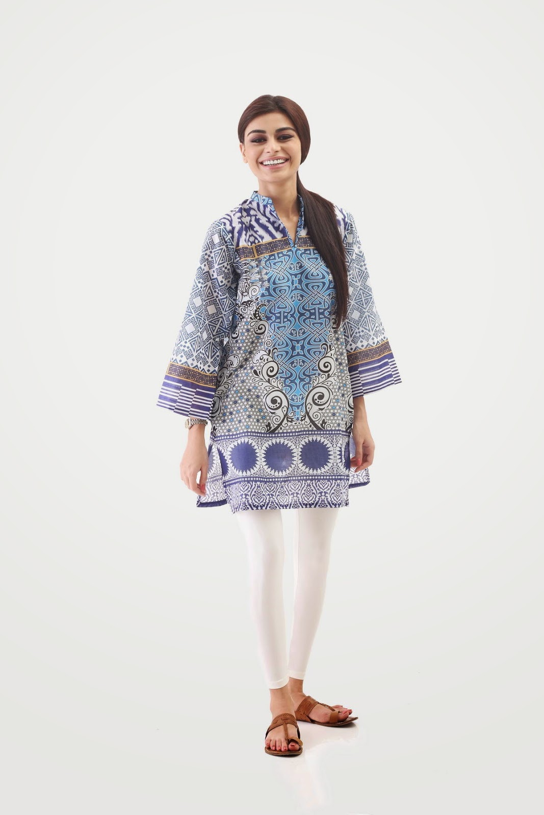 Latest women short kurta by khaadi 2014-2015 - Pakistani Fashion Trends