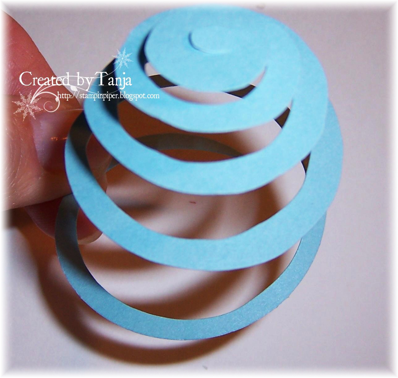 Stempeleinmaleins: Spiral Pop-Up Karte - Spiral Pop-Up Card