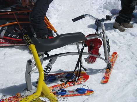 Professional Skibike Instruction: The types of skibob foot ski bindings