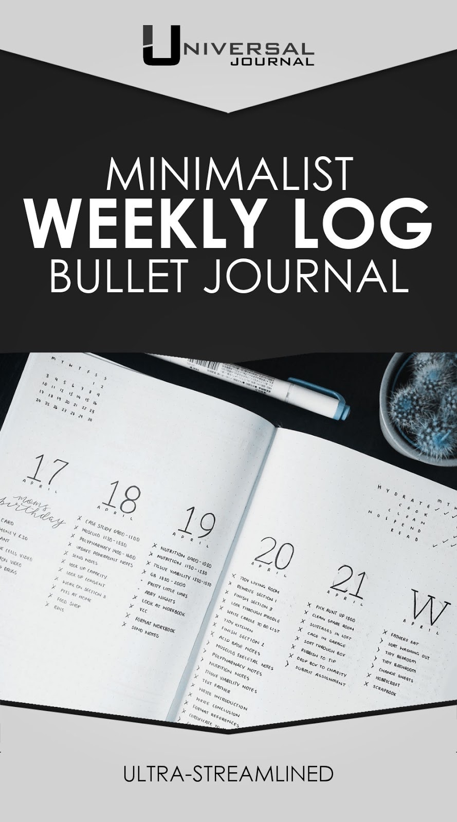 Streamlined Weekly Log