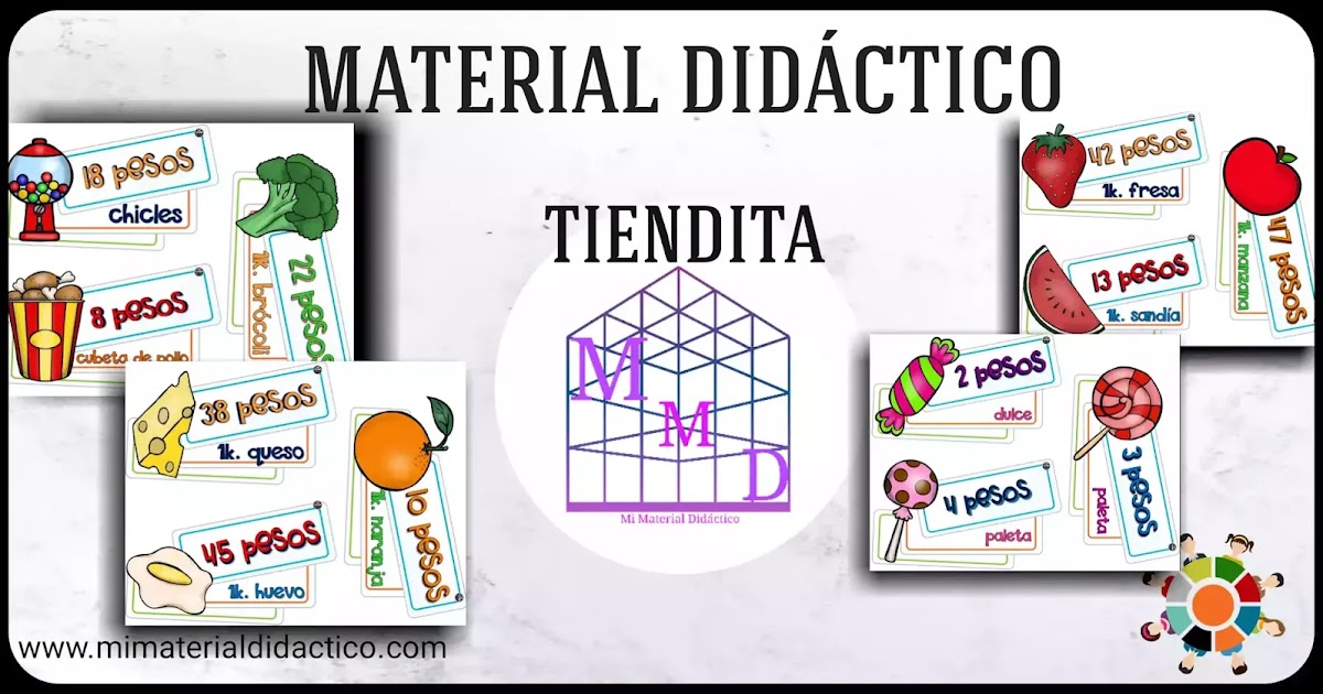 MATERIAL PARA TRABAJAR LA TIENDITA | MATERIAL EDUCATIVO PRIMARIA