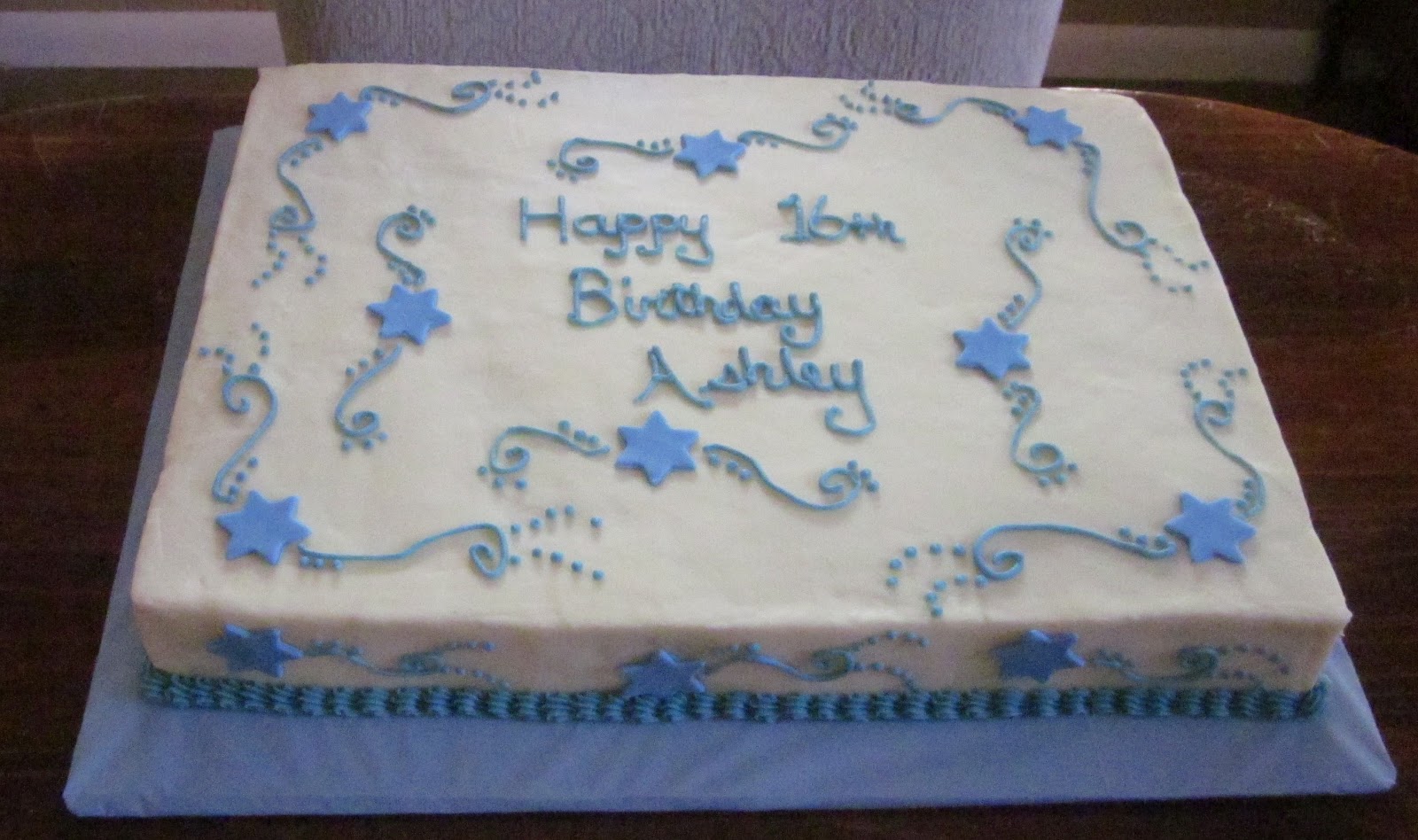 Second Generation Cake Design: Shooting Star Sweet 16 Birthday Cake