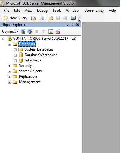 My notes: Cara Attach database di SQL Server 2008 R2.