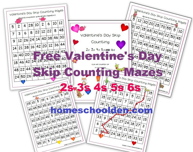 The Homeschool Den: Math Skip Counting Game: Speed!
