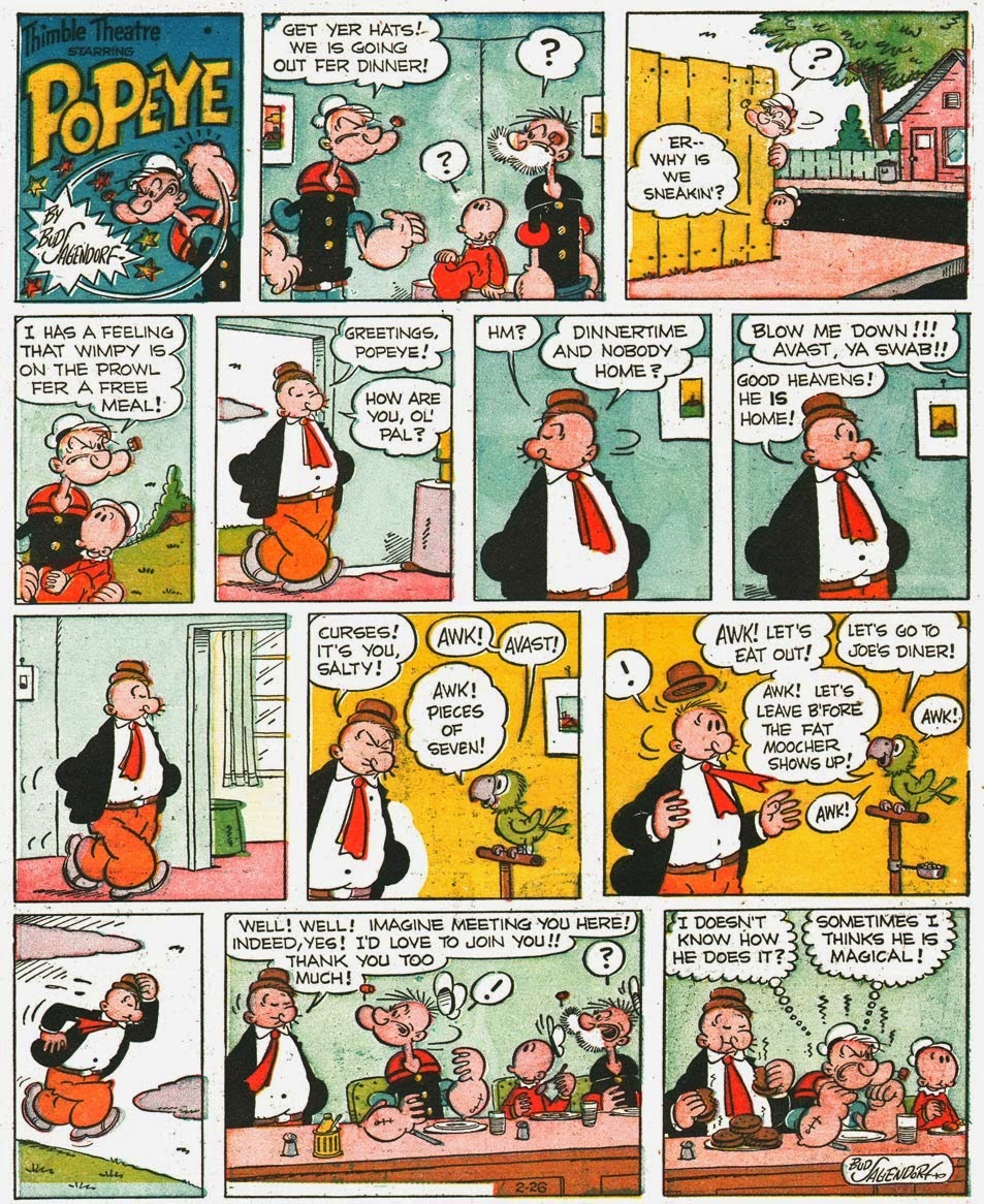 Ominous Octopus Omnibus: Popeye By Bud Sagendorf