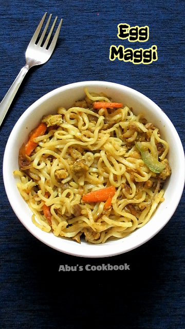Egg Maggi recipe | Tasty egg maggi recipe | Egg masala maggi - Abu's ...