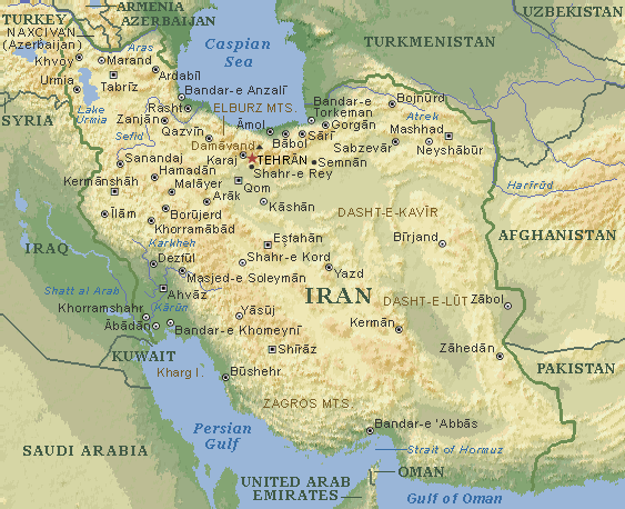 MAPAS DO IRAN - Geografia Total™