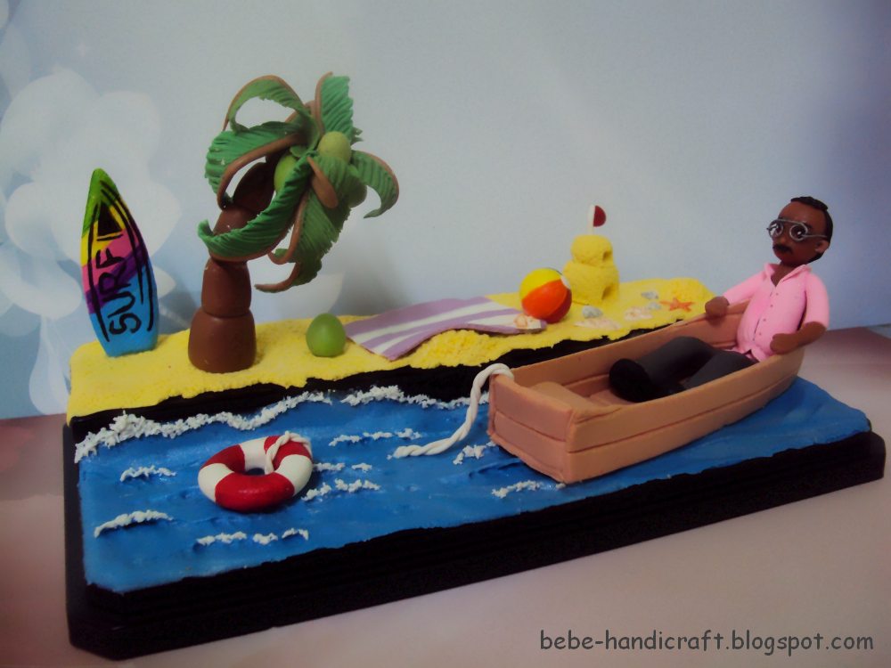 bebe handicraft: Beach theme display box~